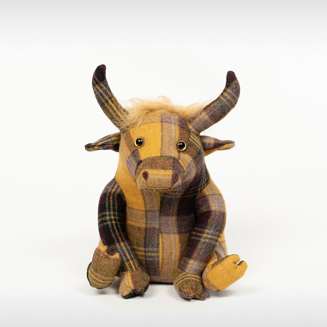 Dörrstopp - Plaid highland cow - Smallbritain